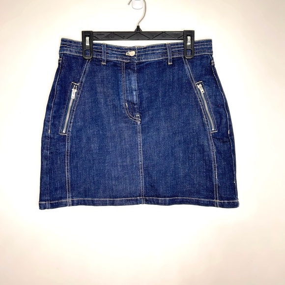 Pilcro | Skirts | Pilcro Anthropologie Denim Mini Skirt Womens Sz 2 ...